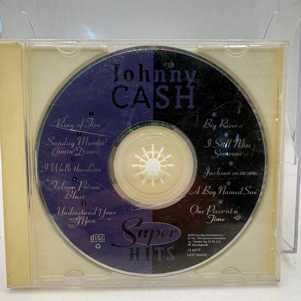 Columbia | Media | Johnny Cash Super Hits Cd 994 Columbia Ck 66773 Ring ...